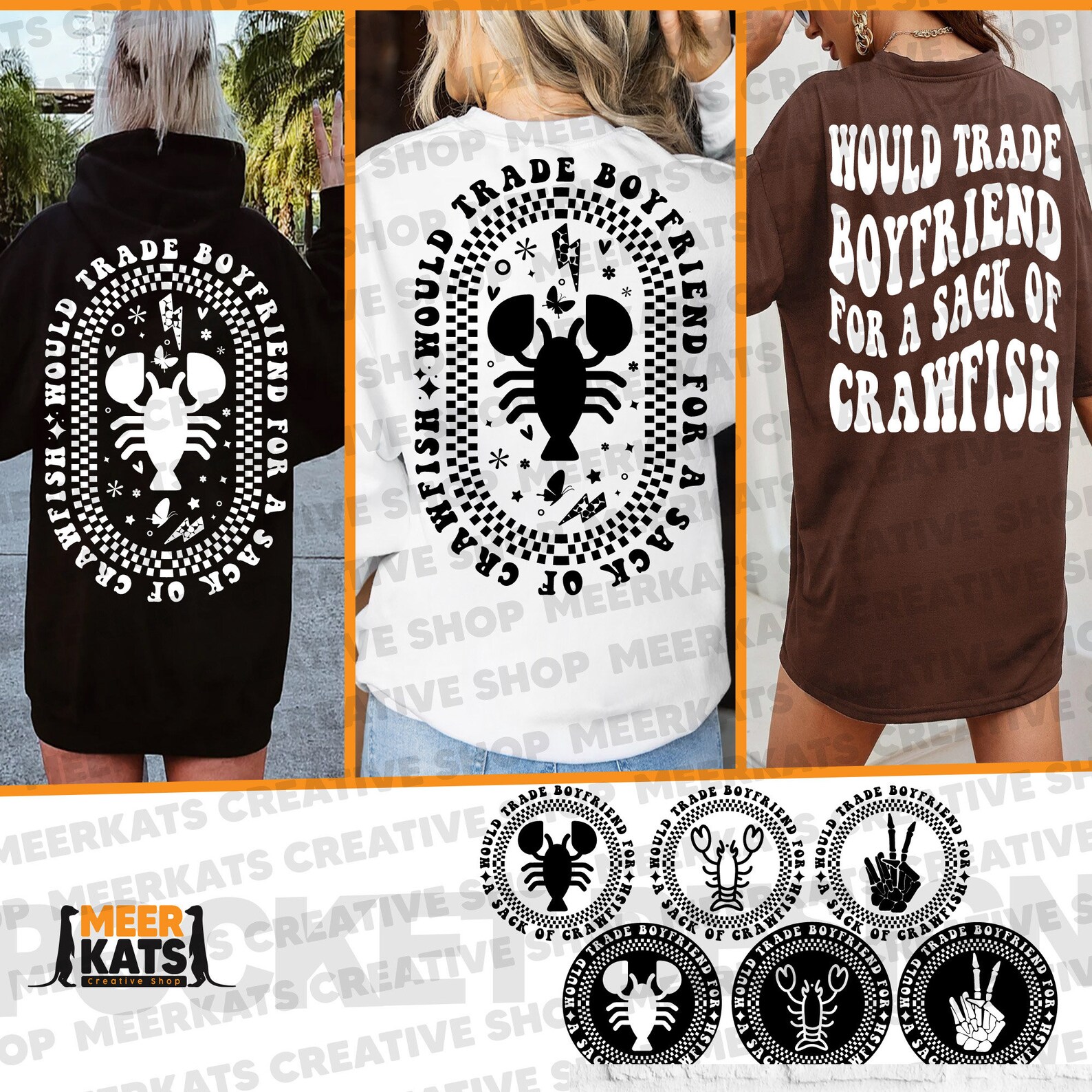 Would Trade Boyfriend for a Sack of Crawfish Svg, Popular Svg, Adult ...