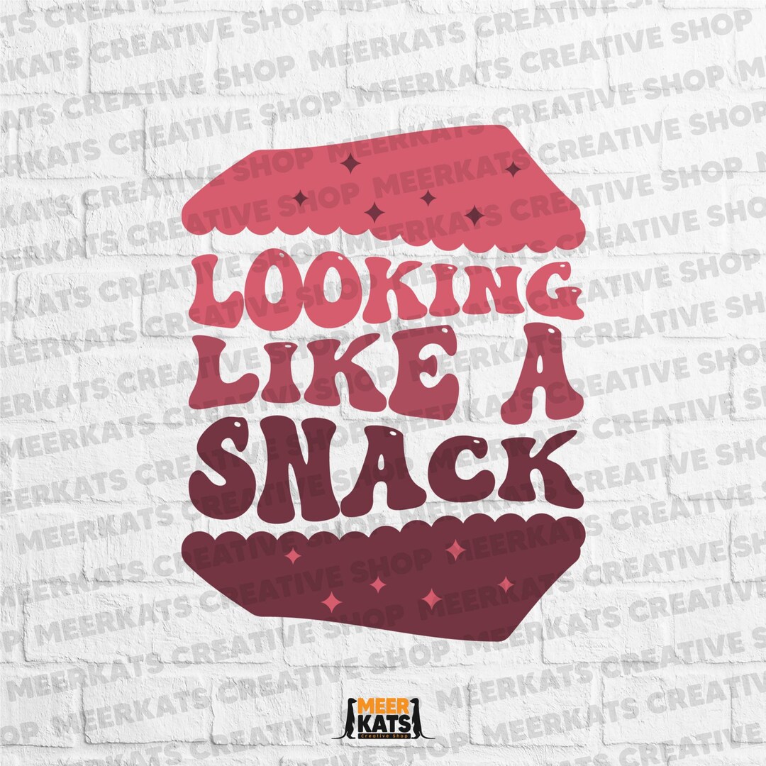 Looking Like a Snack PNG | Retro Snack Clipart | Funny Valentine ...