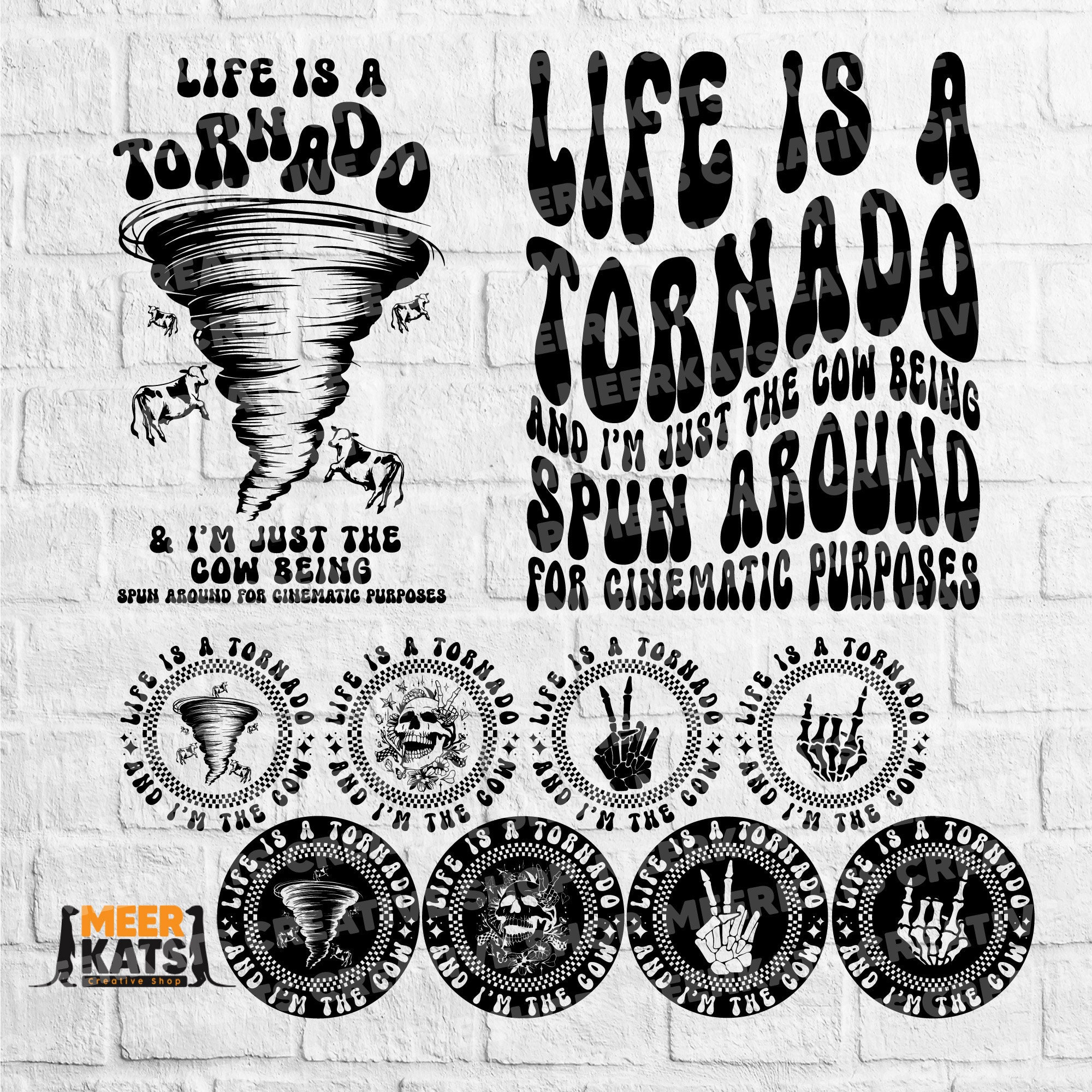 Life is A Tornado and I'm Just the Cow Being Spun Around for Cinematic ...