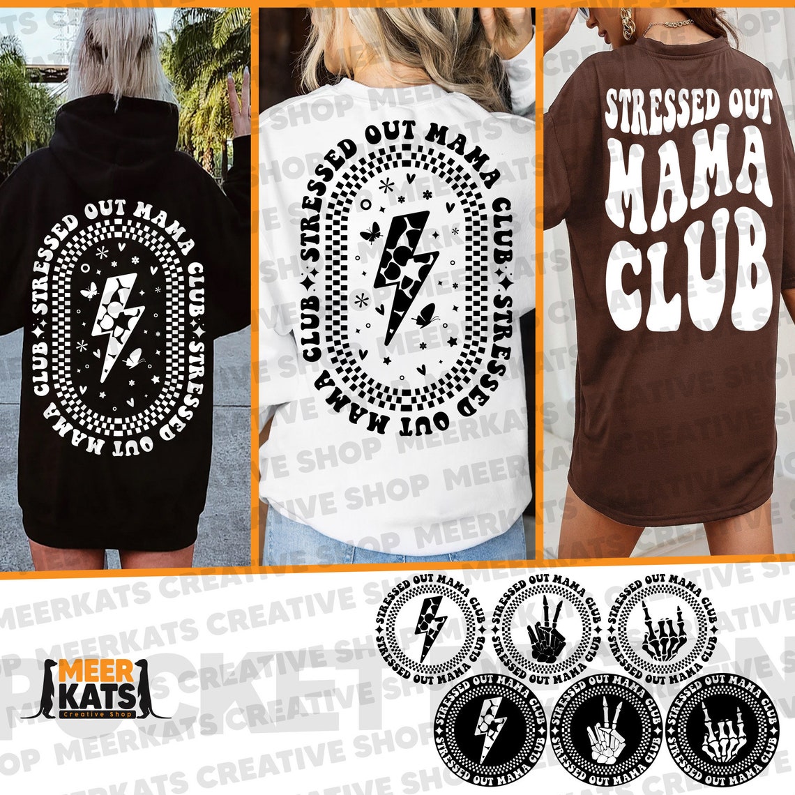 Stressed Out Mama Club Svg, Mama Svg, Checkered Svg, Funny Mama Svg ...