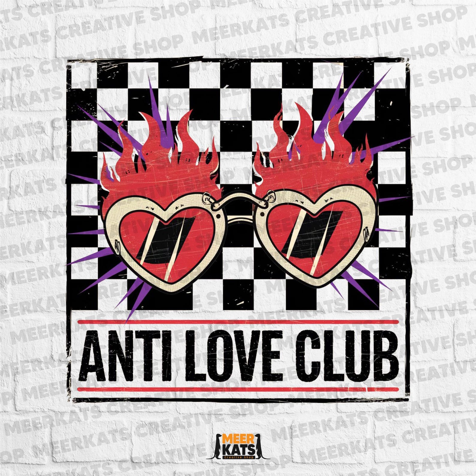 Anti Love Club PNG, Edgy Aesthetic Clipart, Grunge Valentine ...