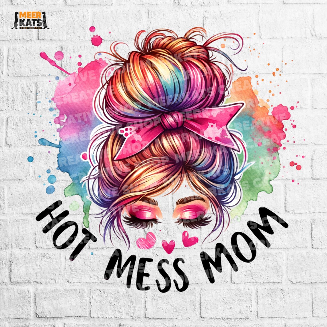 Hot Mess Mom Png, Colorful Mom Png, Hot Mama Png, Mom Sublimation, Mom ...