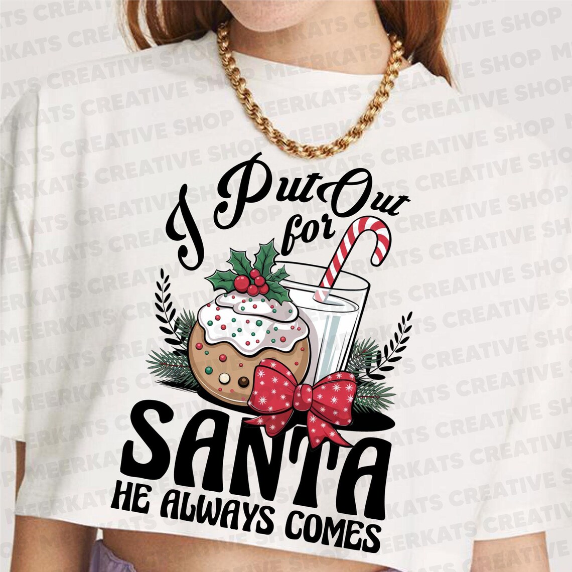 Funny Santa Cookie & Milk PNG: Christmas Design (digital Download) - Etsy