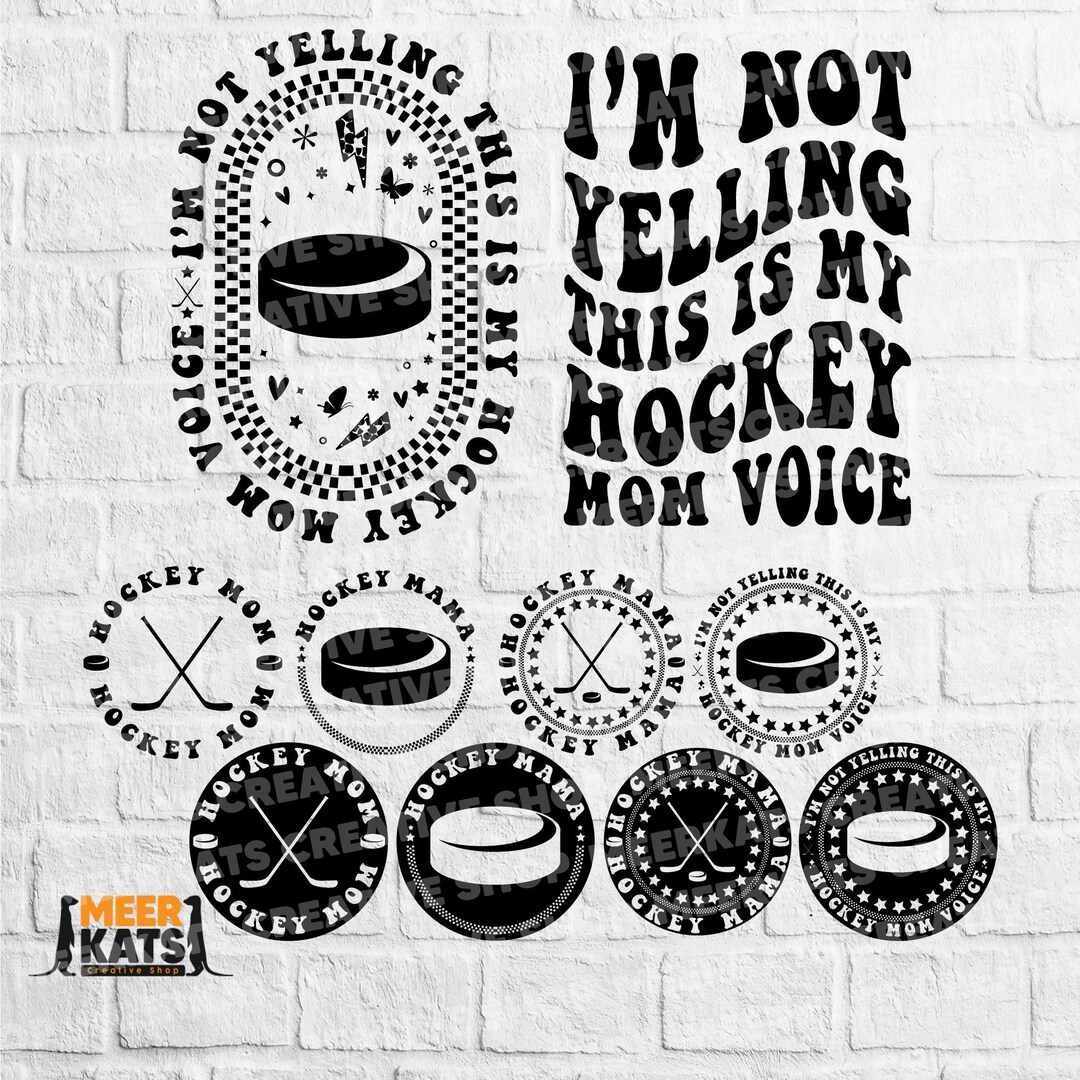 I'm Not Yelling This is My Hockey Mom Voice Svg, Hockey Lover Svg ...