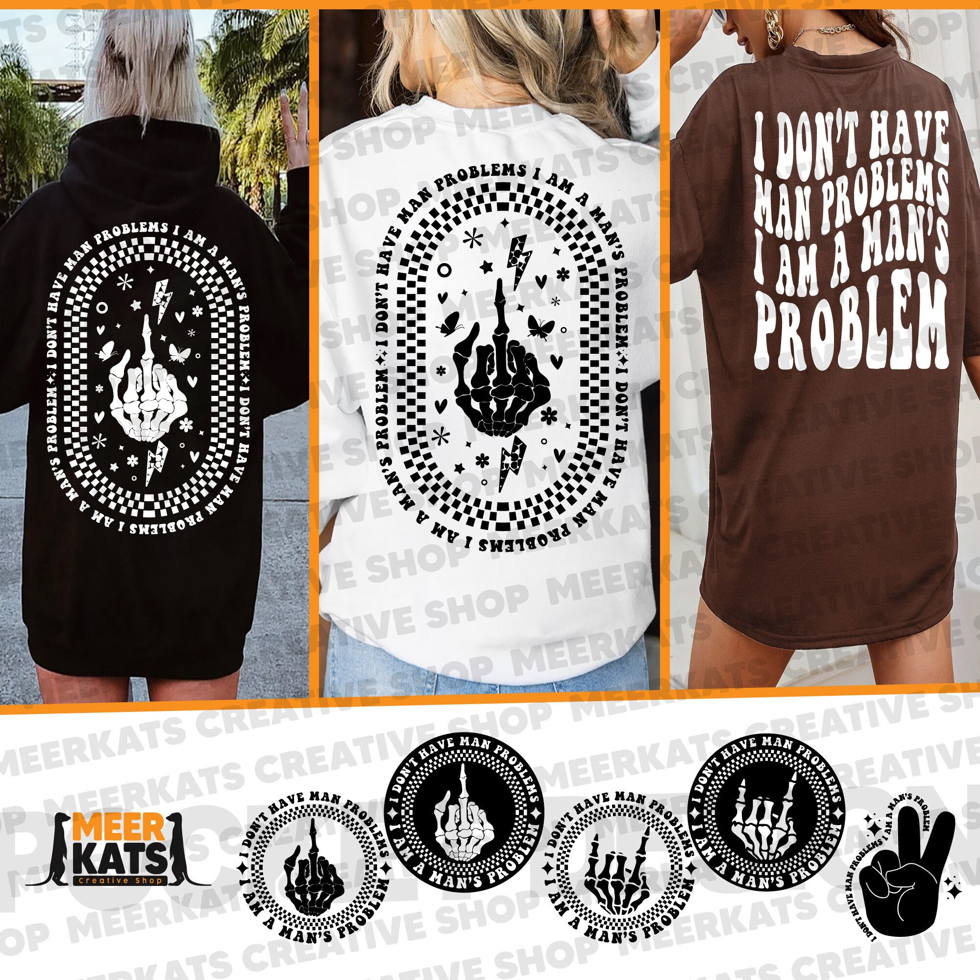 I Don't Have Man Problems I Am A Mans Problem Svg, Motivational Svg ...