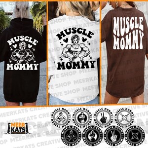 Muscle Mommy Svg, Workout Svg, Designs for Shirts, Popular Svg, Gym ...