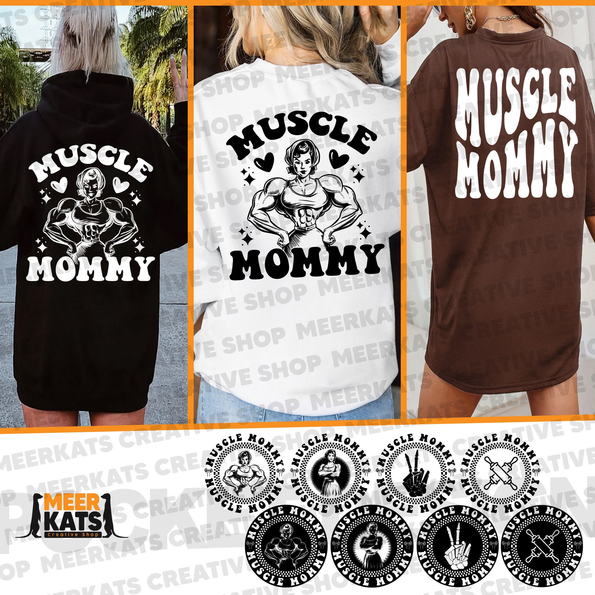 Muscle Mommy Svg, Workout Svg, Designs for Shirts, Popular Svg, Gym ...