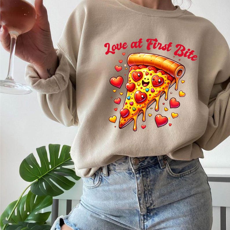 Love at First Bite PNG - Cute Pizza Slice Design, Digital Download ...