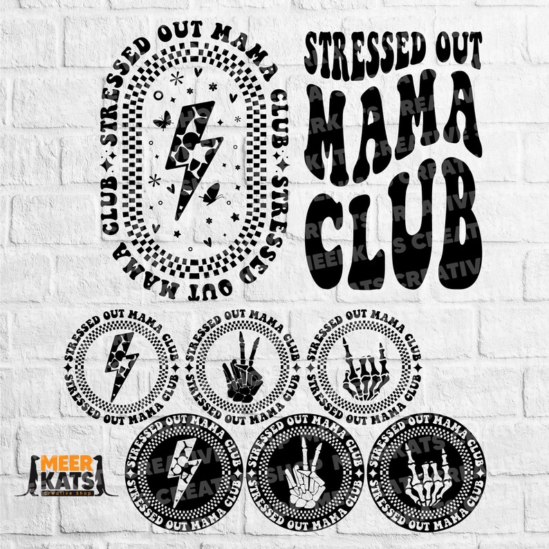 Stressed Out Mama Club Svg, Mama Svg, Checkered Svg, Funny Mama Svg ...