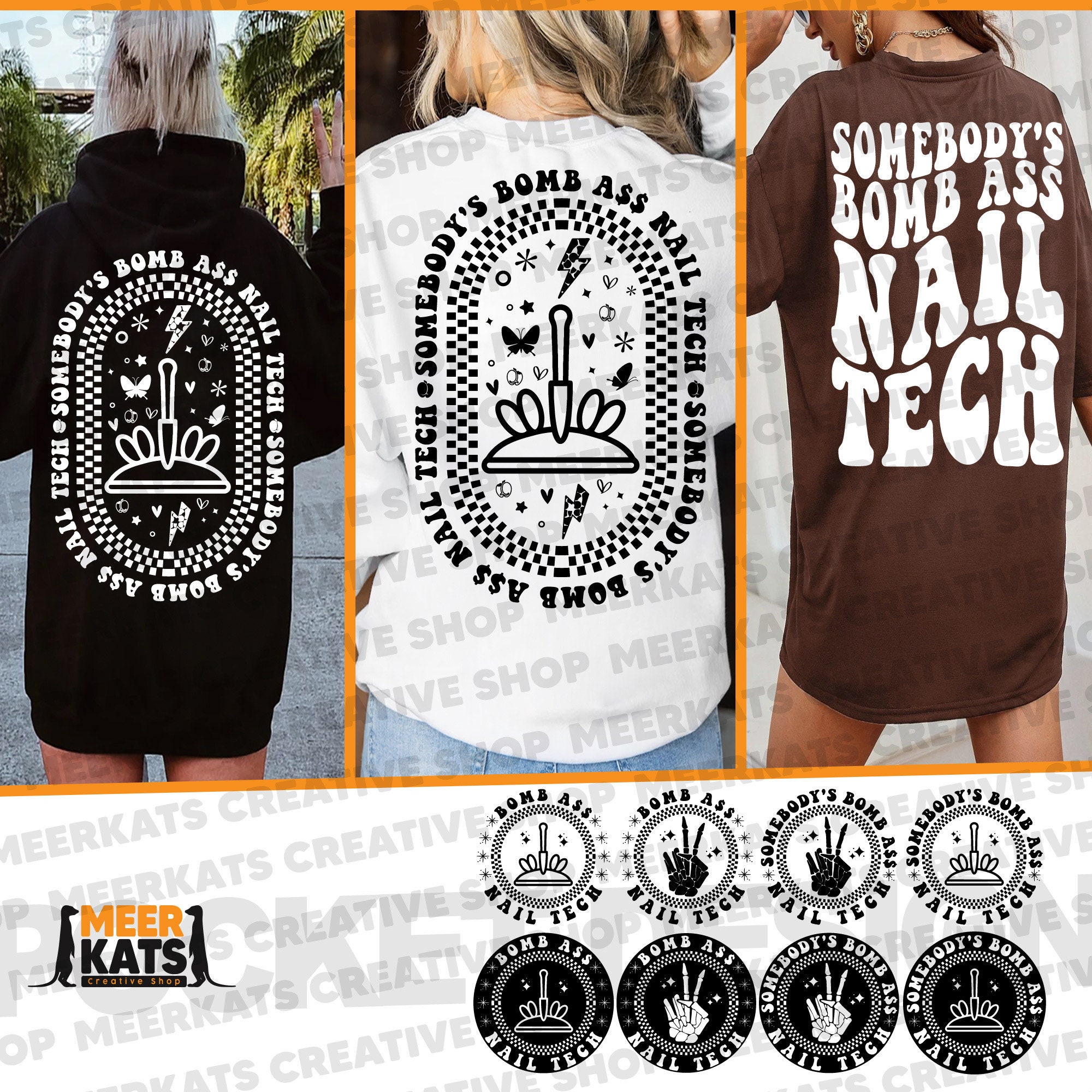 Somebody's Bomb Ass Nail Tech Svg, Nail Tech Png, Sublimation Svg ...