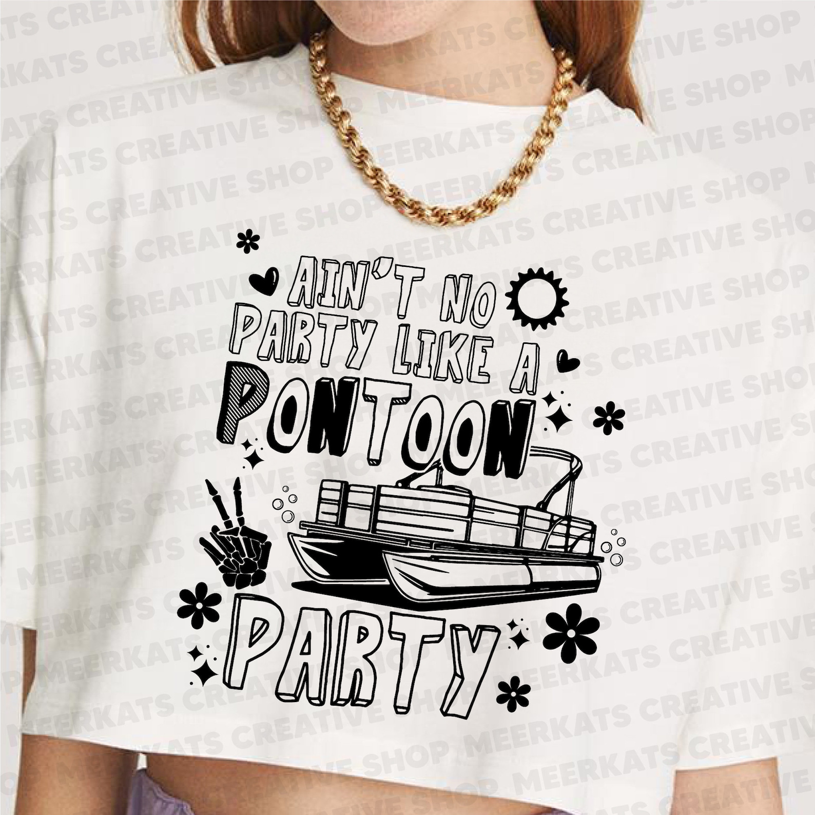 Ain't No Party Like A Pontoon Party Svg, Summer Svg, Boating Svg ...
