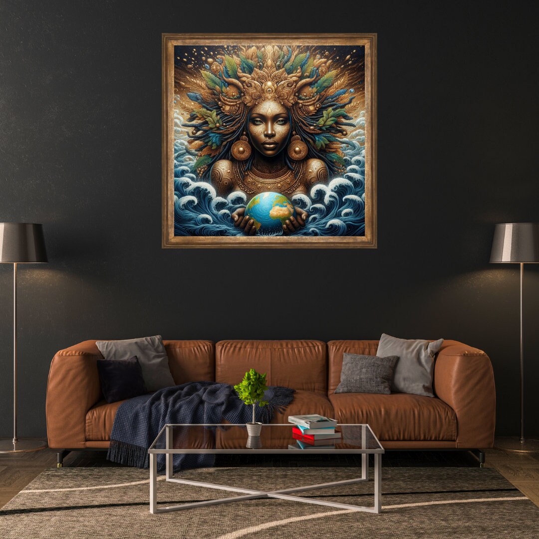 Gaia Goddess Digital Art Mother Earth Goddess Digital Art Gaia Digital ...