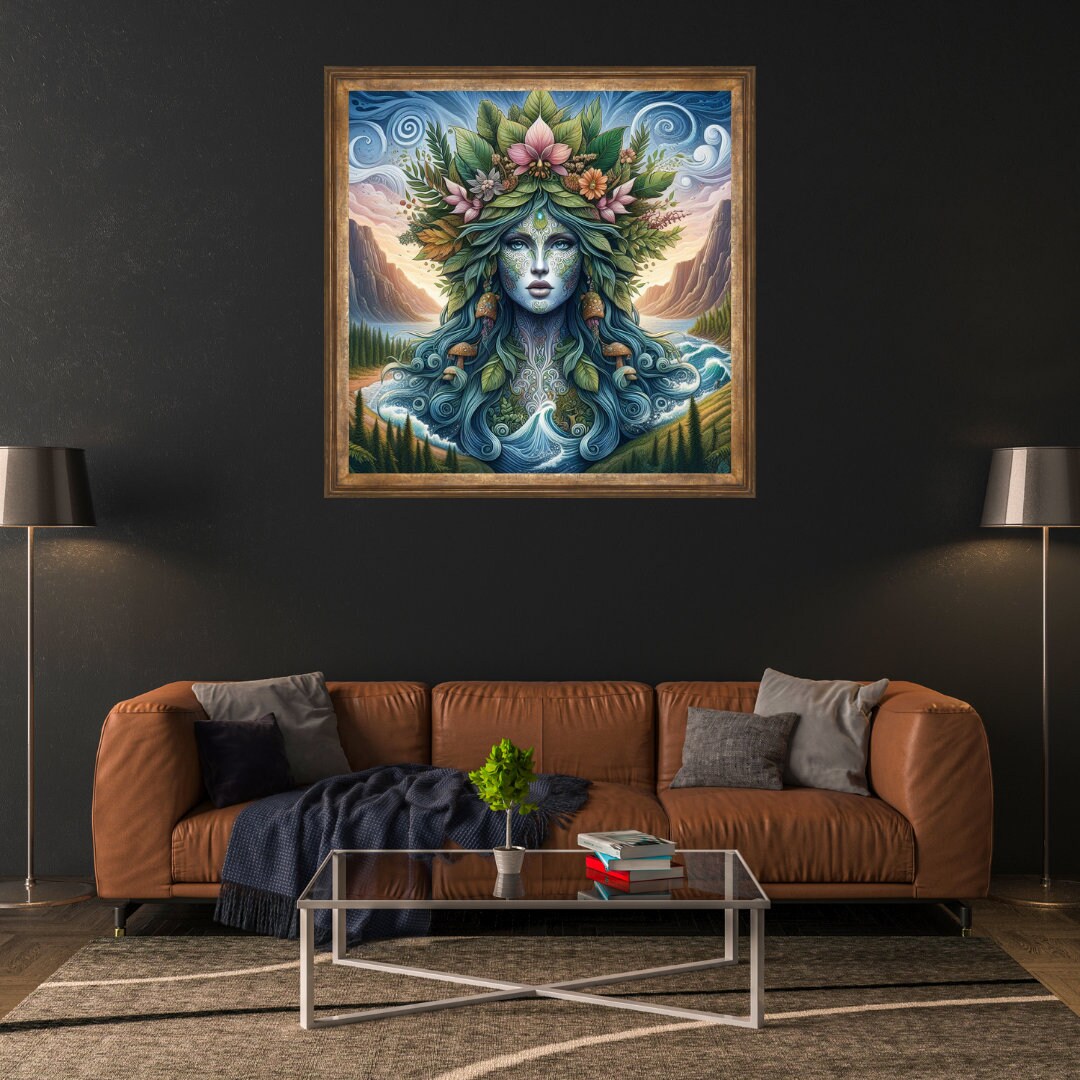 Gaia Goddess Digital Art Mother Earth Goddess Digital Art Gaia Digital ...