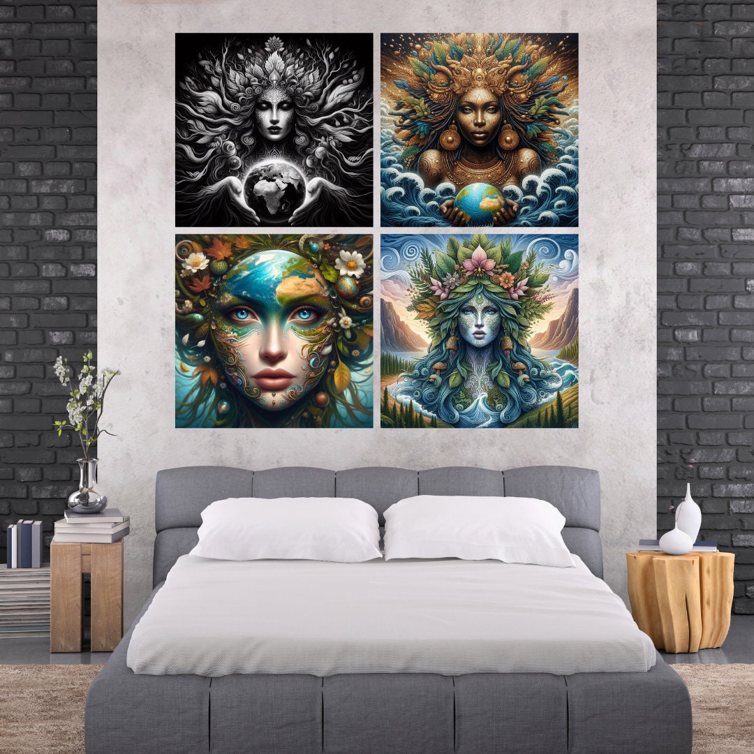 Gaia Goddess Digital Art Mother Earth Goddess Digital Art Gaia Digital ...