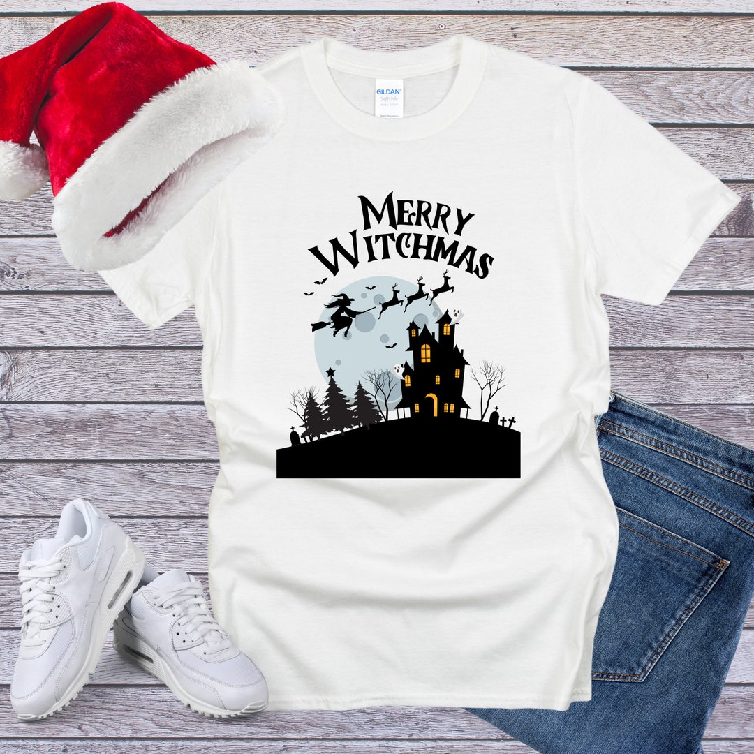 Merry Witchmas, Witchy Tshirt, Christmas, Yule, Pagan, Witch, Holiday ...