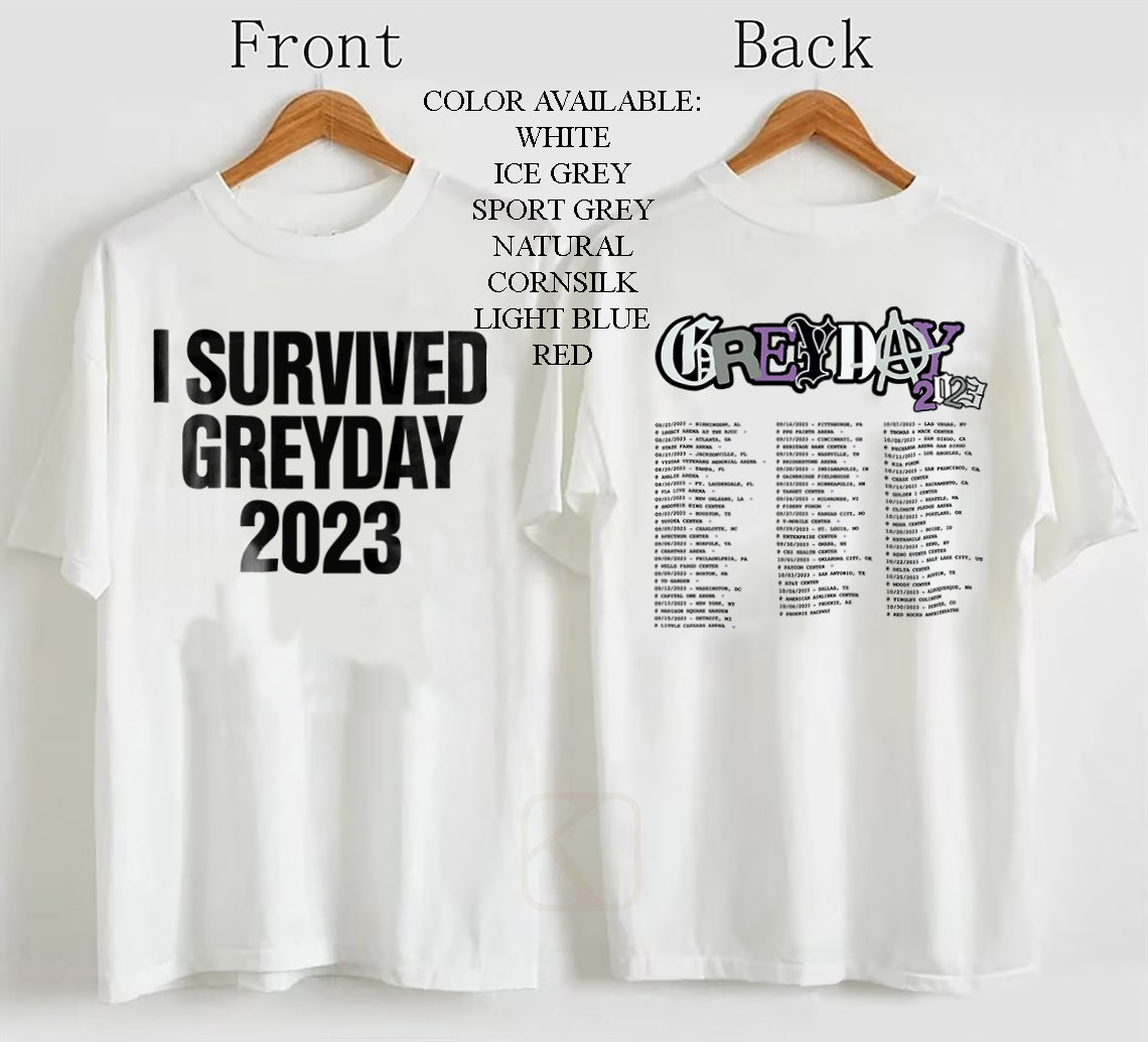 I Survived Greyday 2023 Merch, Suicideboys Tour 2023 Shirt, Suicideboy ...