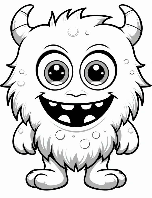 40-page Cute Monsters Adult Coloring Book: Relaxing & Whimsical Designs ...