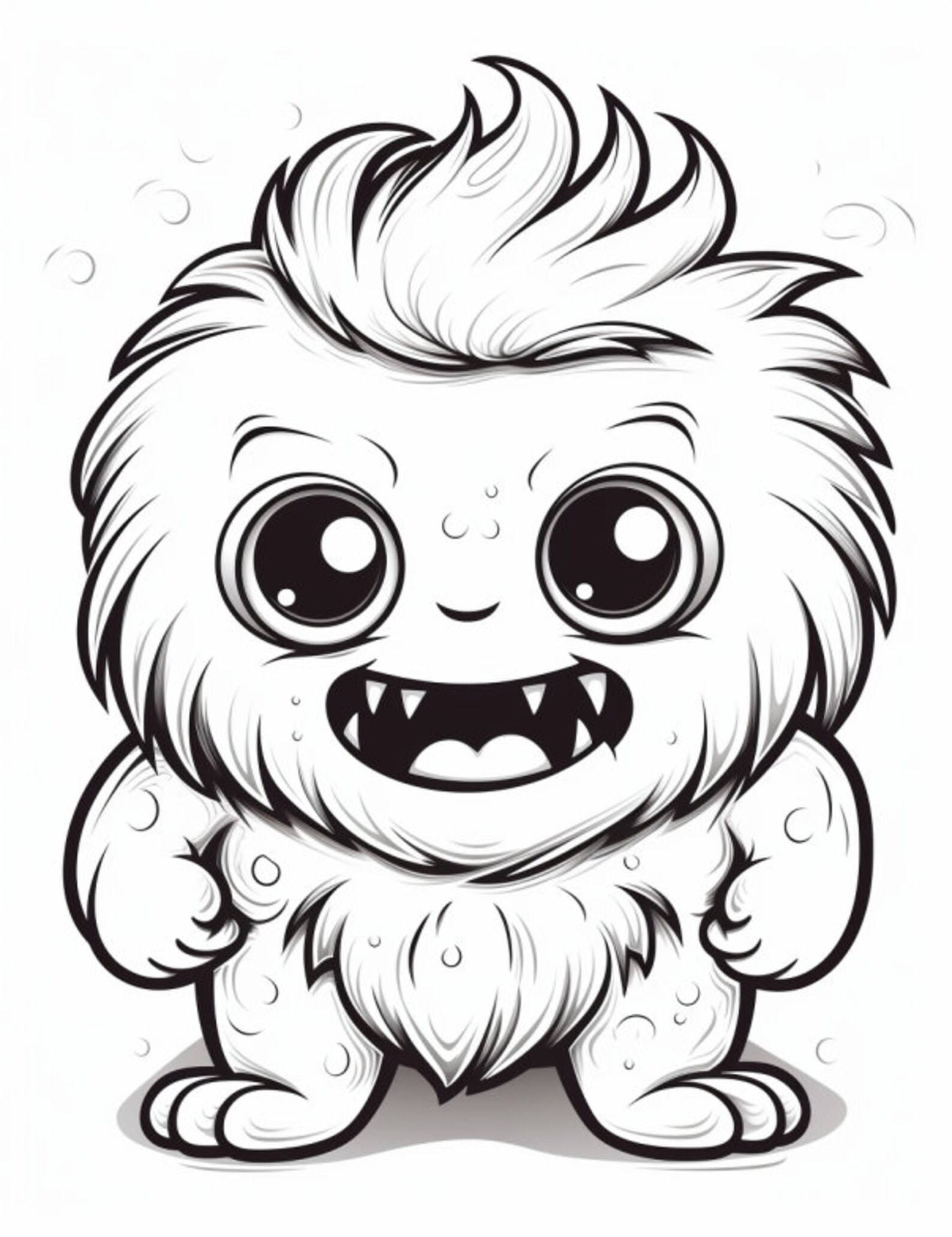 40-page Cute Monsters Adult Coloring Book: Relaxing & Whimsical Designs ...