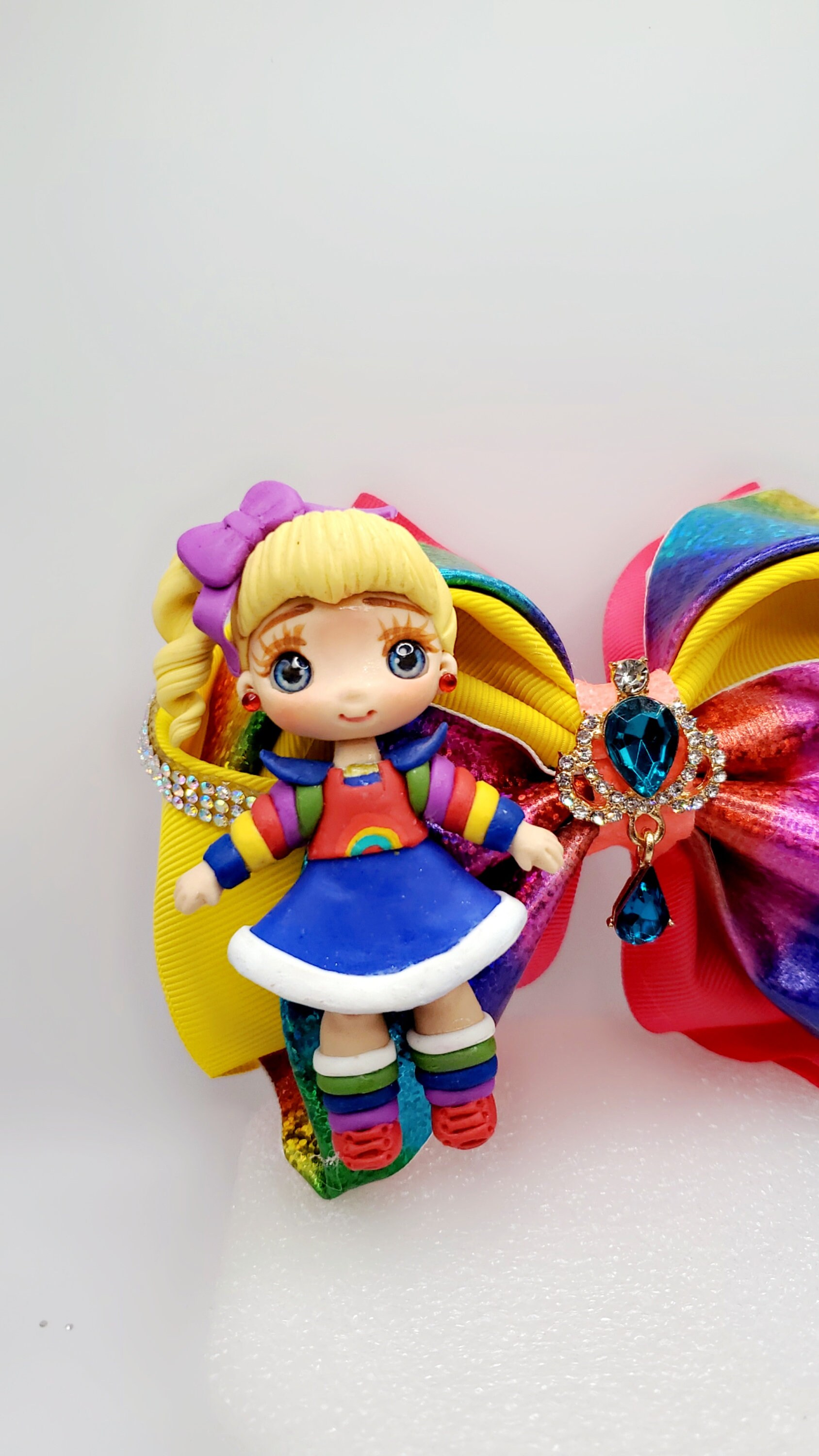 Big Bow Neon Color Inspired on rainbow Brite - Etsy