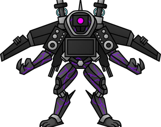 Skibidi Toilet Tri Titan Coloring Pages - Etsy