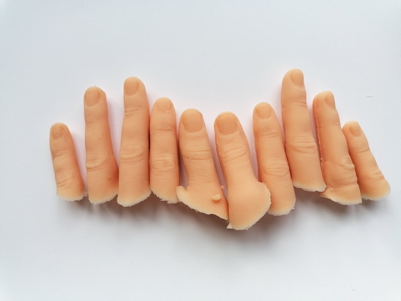 Realistic Silicone Cast Nose and Fingers. Sfx Film Props Halloween Joke ...