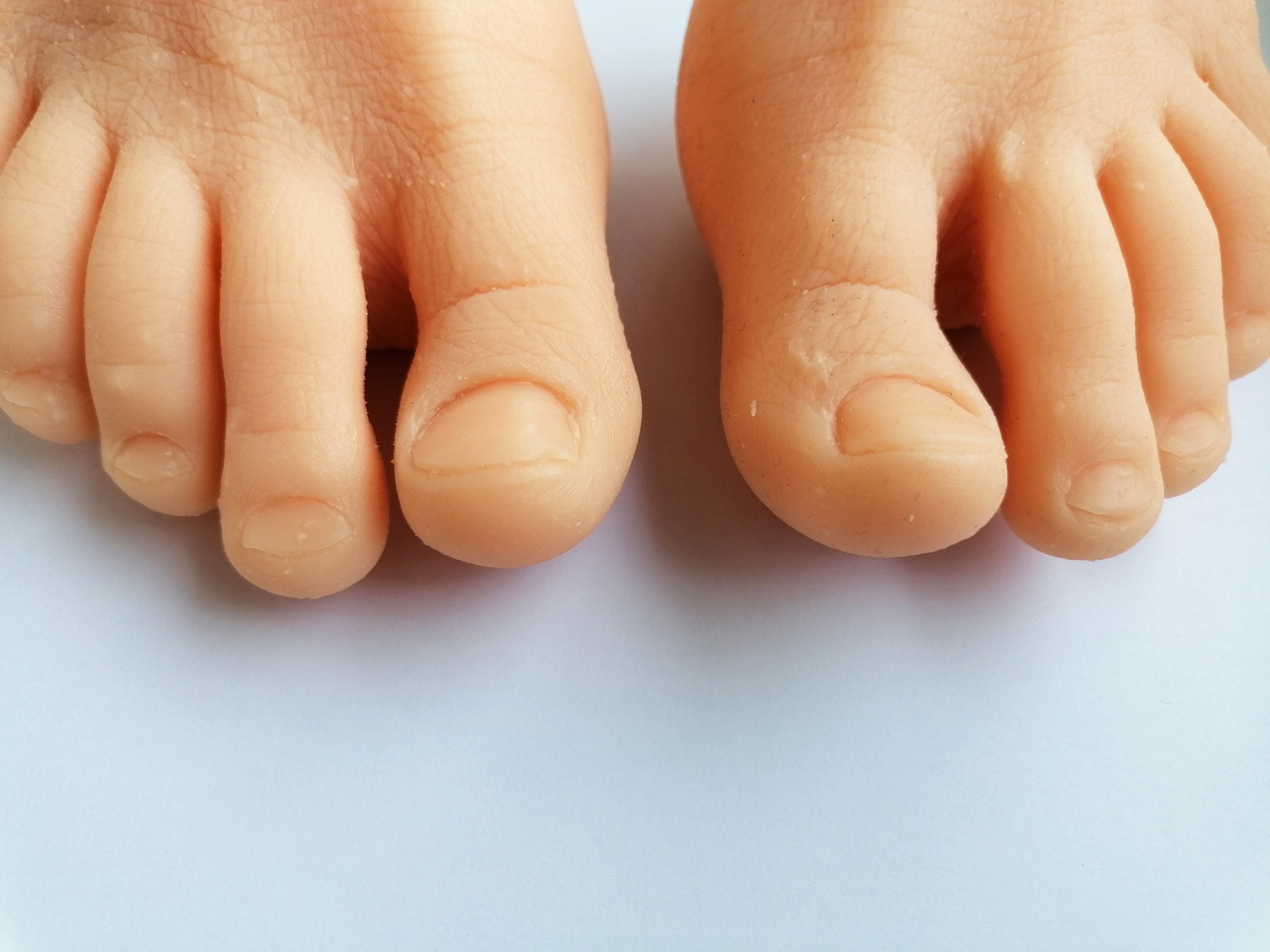 Silicone Feet, Fake Soft Rubber Silicone Foot Toes, Half Foot. Life ...