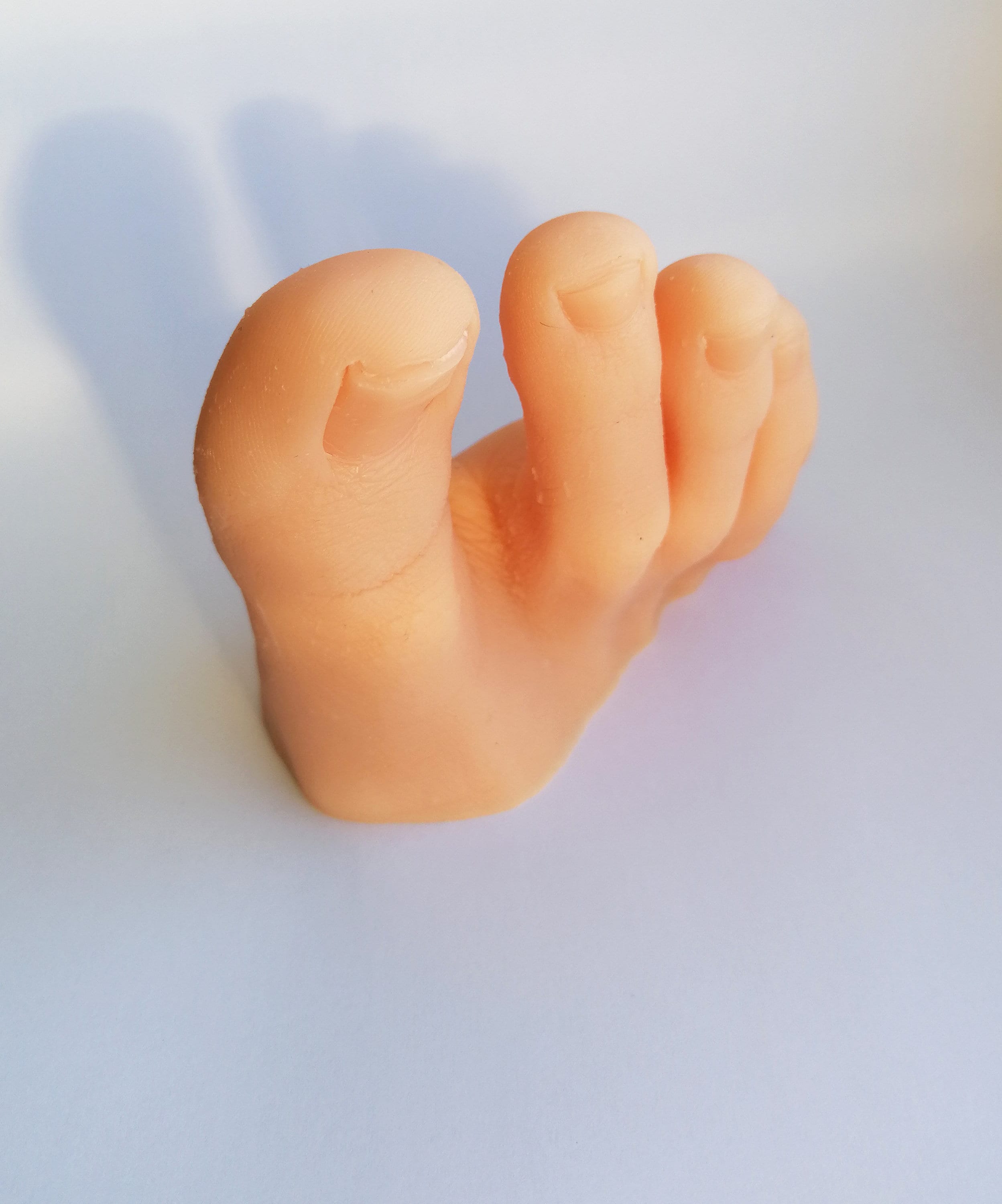 Silicone Foot Fake Soft Rubber Silicone Feet Toes Half Feet Life Cast From A Young Man Not