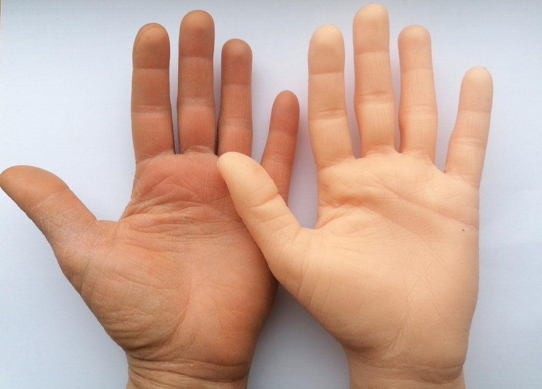 Silicone Hand, Fake Soft Rubber Silicone Hands. Life Cast From a Young ...