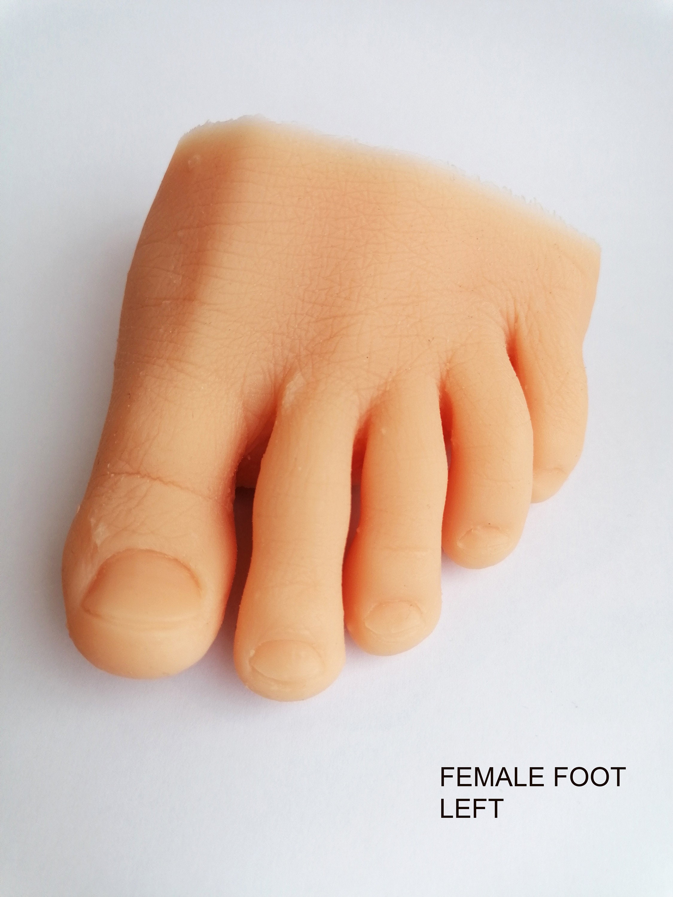 Silicone Feet, Fake Soft Rubber Silicone Foot Toes, Half Foot. Life ...