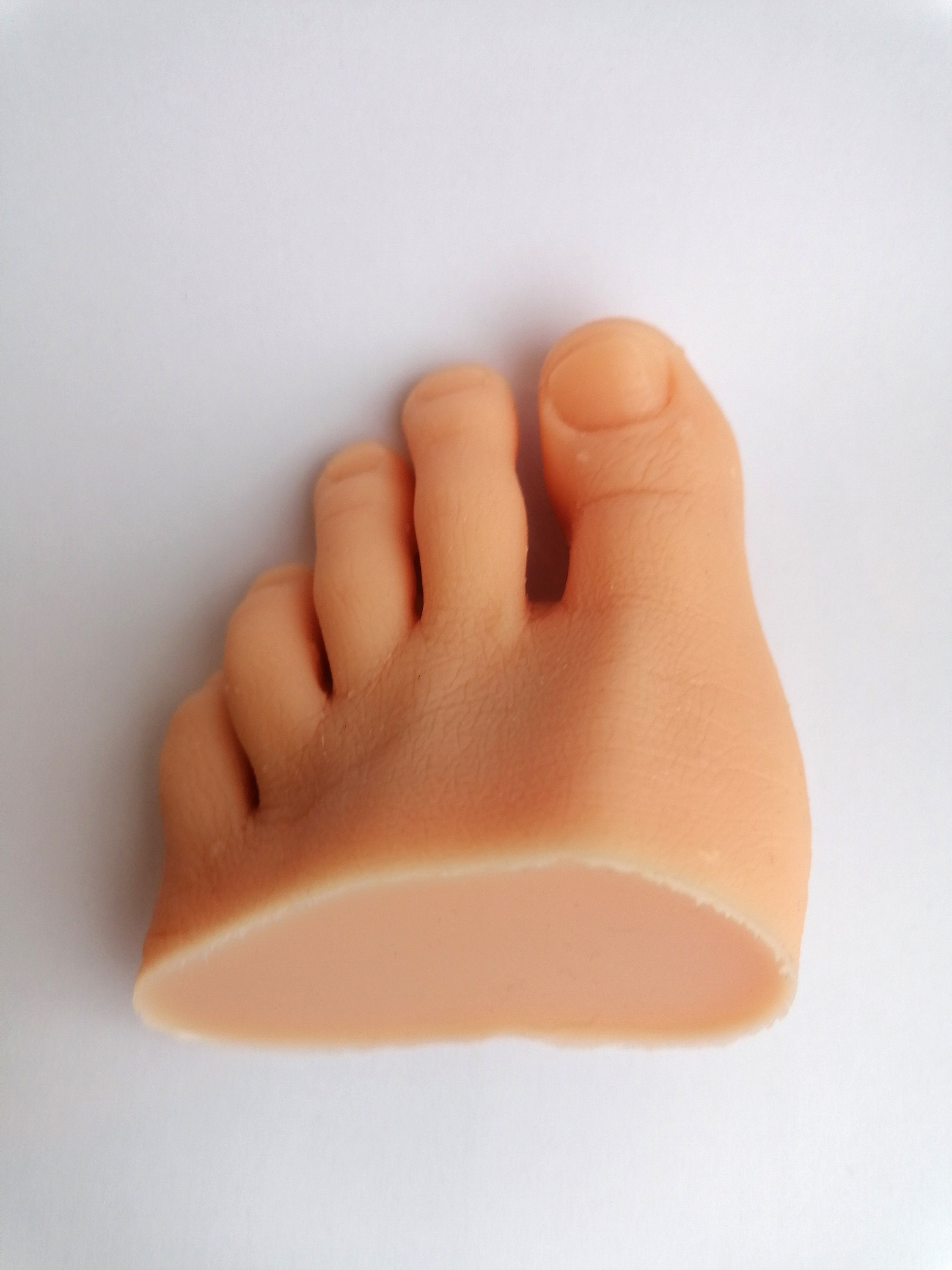 Silicone Feet, Fake Soft Rubber Silicone Foot Toes, Half Foot. Life ...