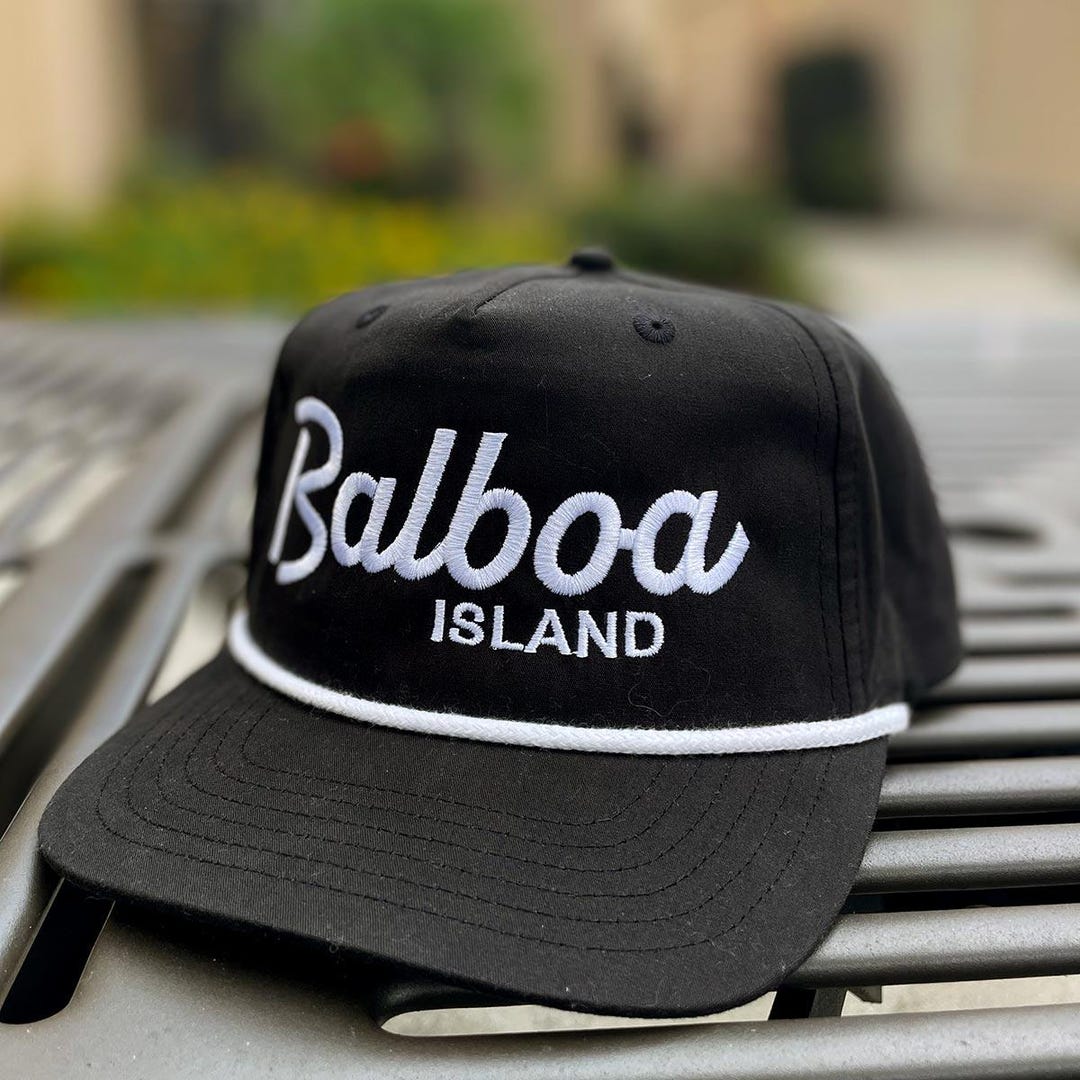 Balboa Island (draft Day) Golf Rope Baseball Hat Cap - Etsy