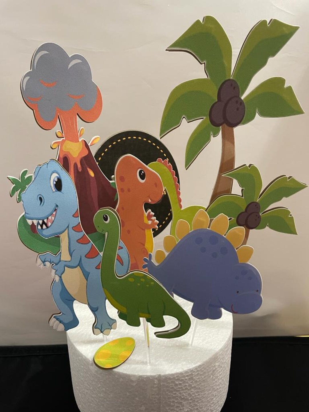 Dino Cute Cake Topper Dinosaur Party Dino Birthday - Etsy