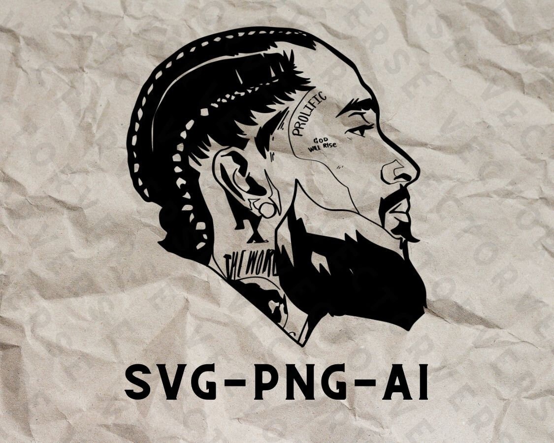 Svg Nipsey Hussle Svg Png Ai Hip Hop Svg Nipsey Hussle Etsy