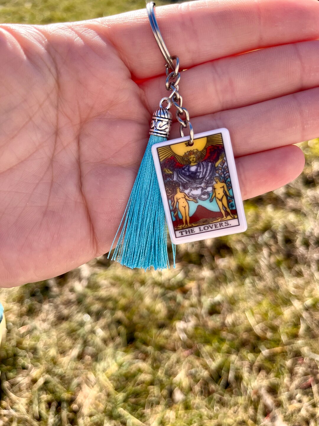 Tarot Card Keychains - Etsy