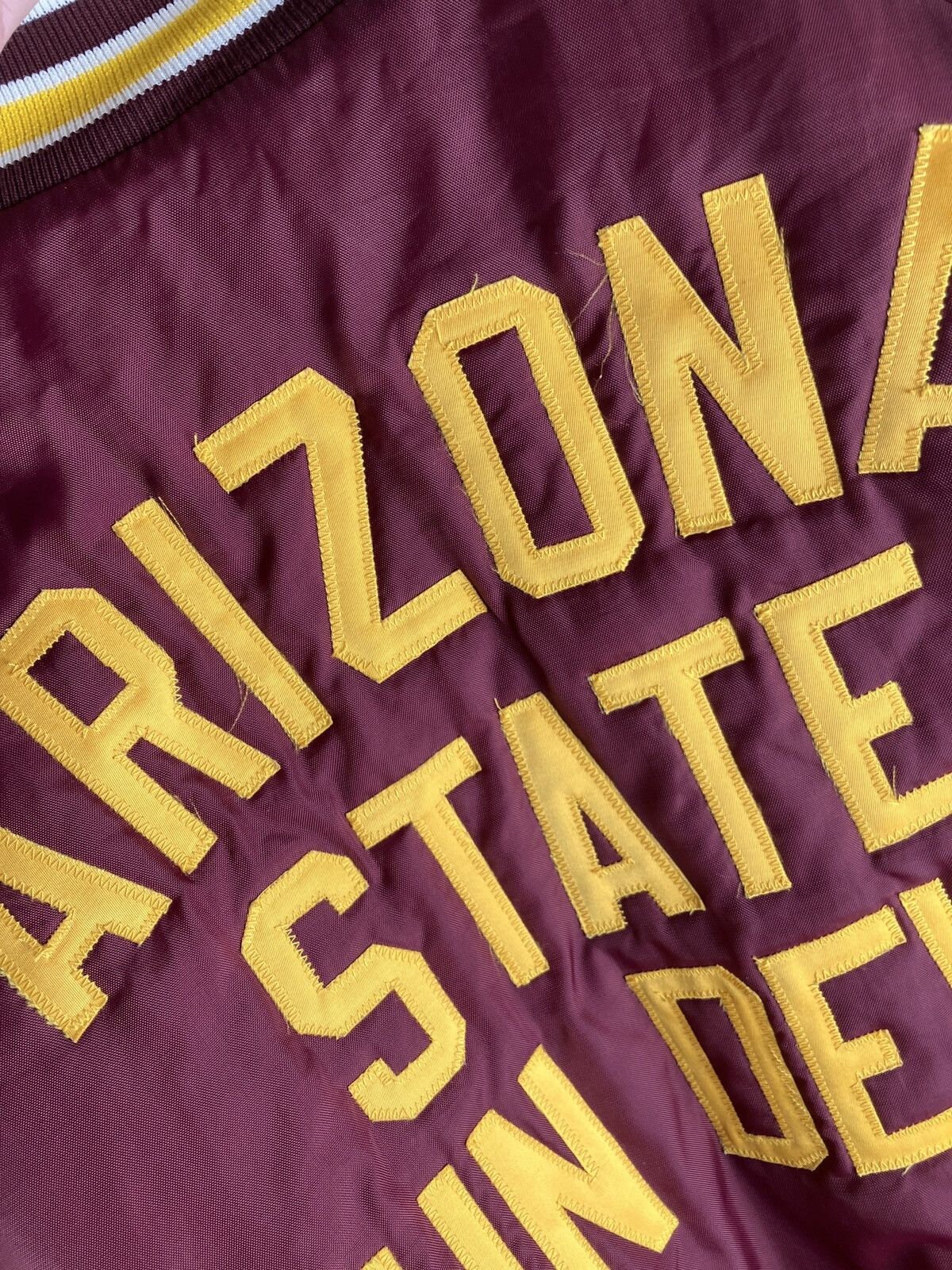 Vintage 1980s ASU Made in USA West Ark Satin Jacket - Etsy