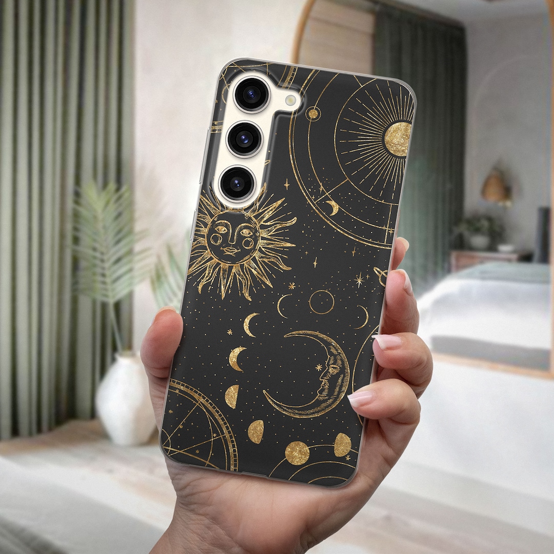 Aesthetic Stars Phone Case Celestial Space Cover Fits Samsung S25 S24 ...