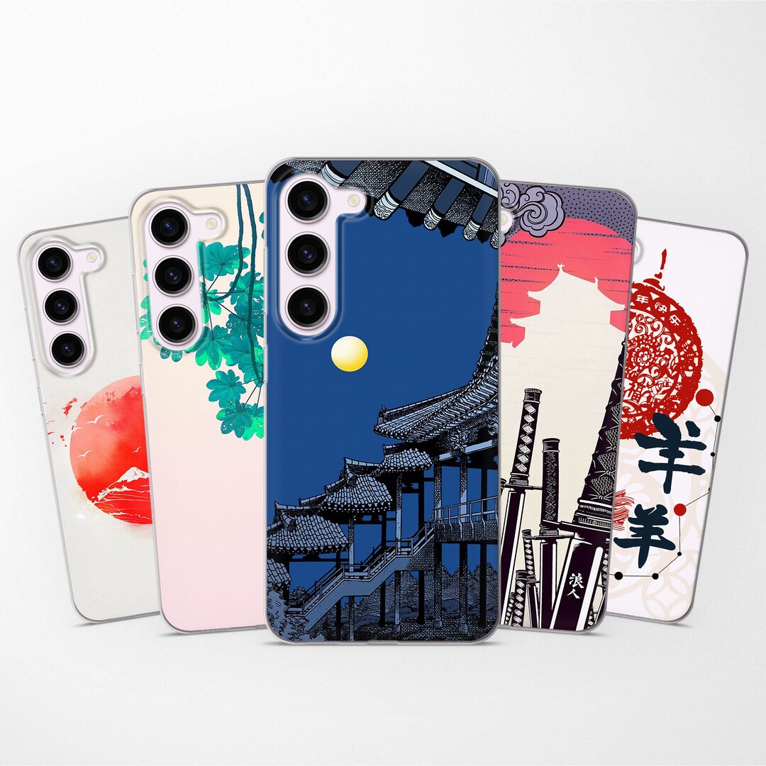 Japanese Samurai Phone Case Katana Cover Fits Samsung S25 Ultra S24 S23 ...