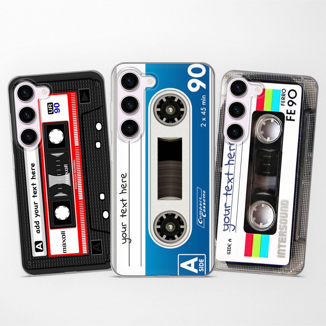 Custom Cassette Tape Phone Case Fits Samsung S24 S23 Ultra S22 S21 S20 ...