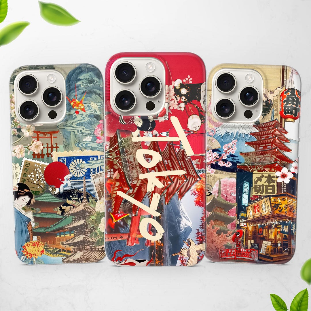 Aesthetic Japanese Phone Case Mount Fuji Cover for iPhone 16 Pro 16e 15 ...