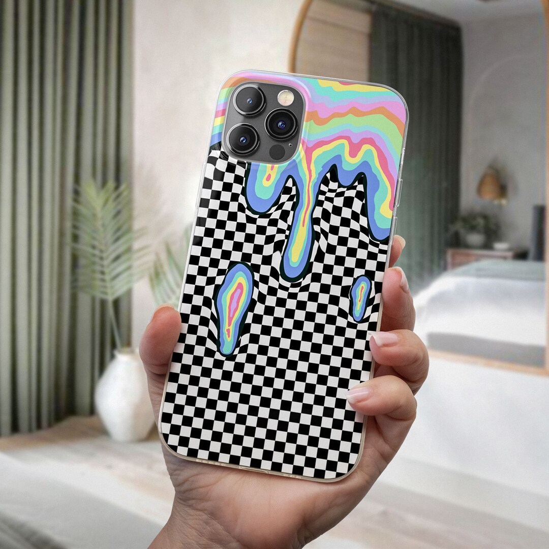 Melted Abstract Check Phone Case Fit for Pixel 9 Pro 8 7 6 5A for ...