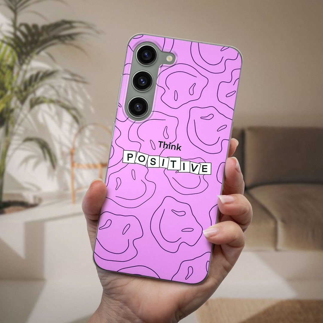 Aesthetic Groovy Smile Phone Case Fits Samsung S24 Ultra S23 S22 S21 ...