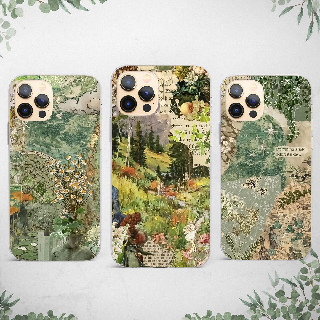 Fairycore Collage Paper Phone Case for iPhone 17 Pro Max, Air, 16e, 15 ...