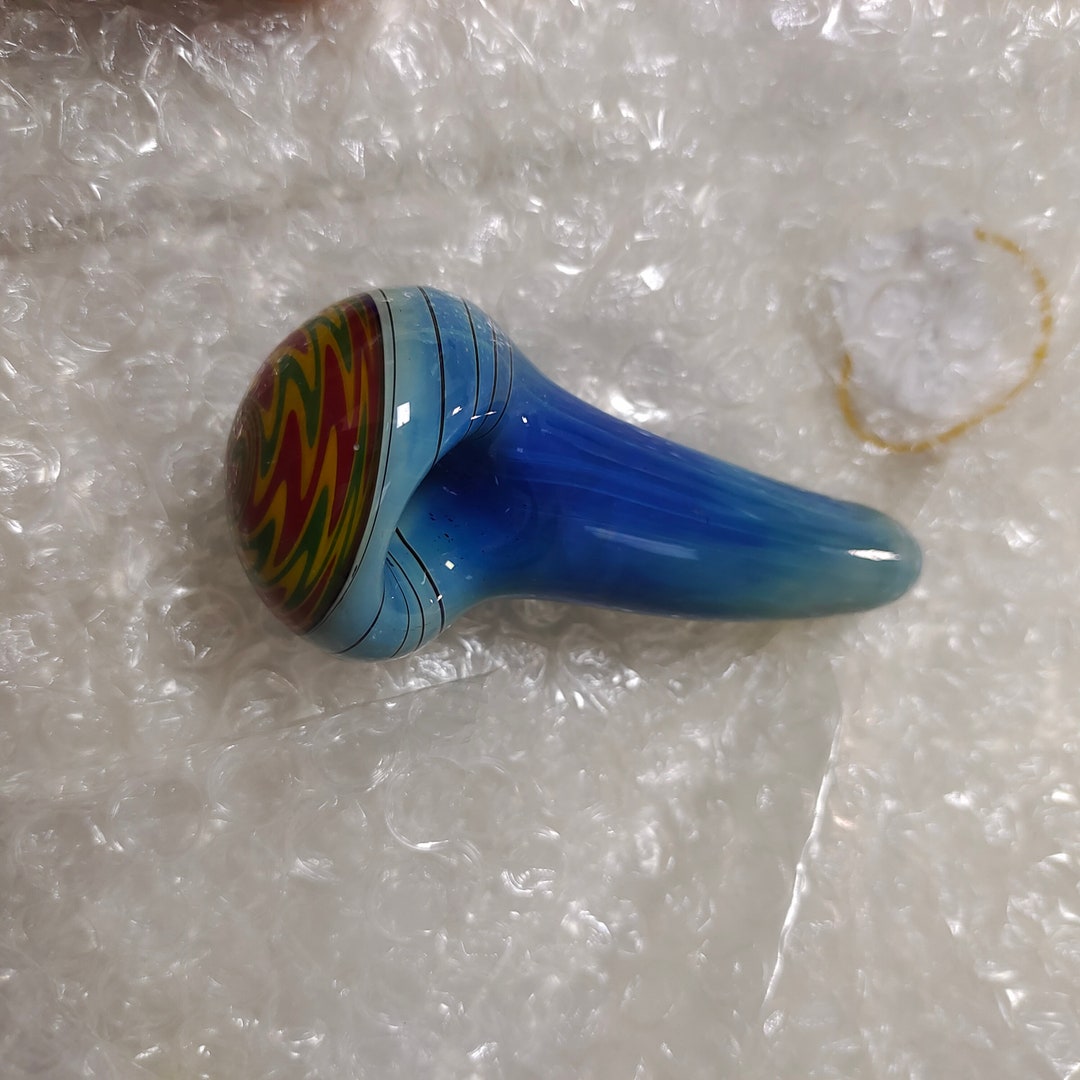 Galaxy Pipe Blue Glass Space Pipe Glass Pipe - Etsy