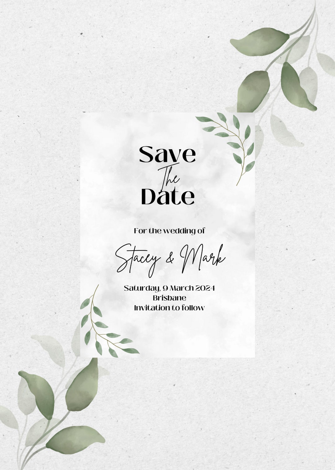 Editable Save the Date Template. Digital Download. Printable or ...