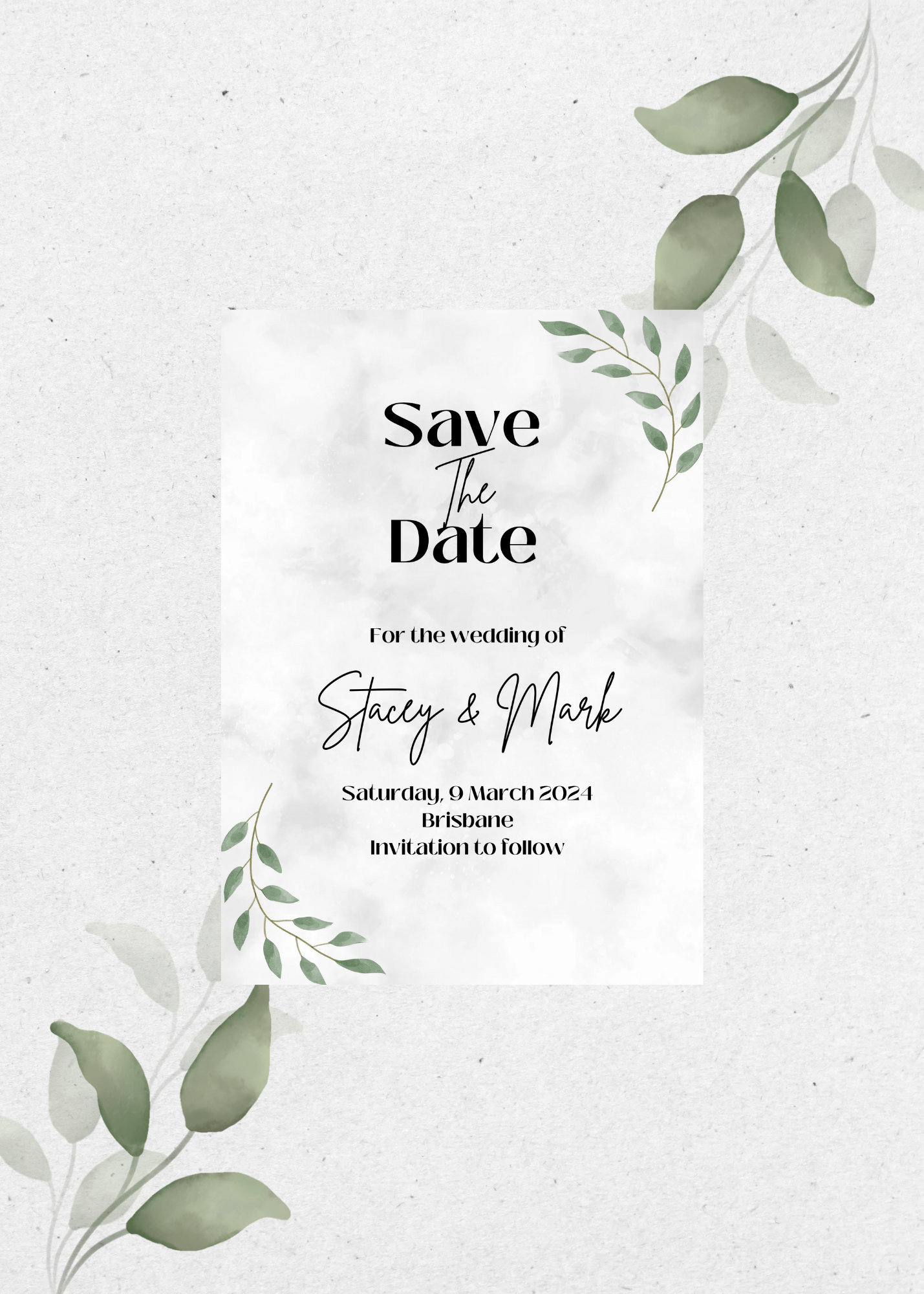 Editable Save the Date Template. Digital Download. Printable or ...