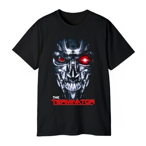 The Terminator Black T-shirt, Retro Movie Shirt, Movie Tees, Terminator ...