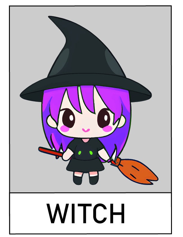 Printable Halloween Who Am I Game Activity for Kids and Family ...