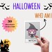 Printable Halloween Who Am I Game Activity for Kids and - Etsy