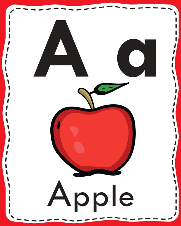 Printable Educational Alphabet Flash Cards, Colorful ABC Flash Cards ...