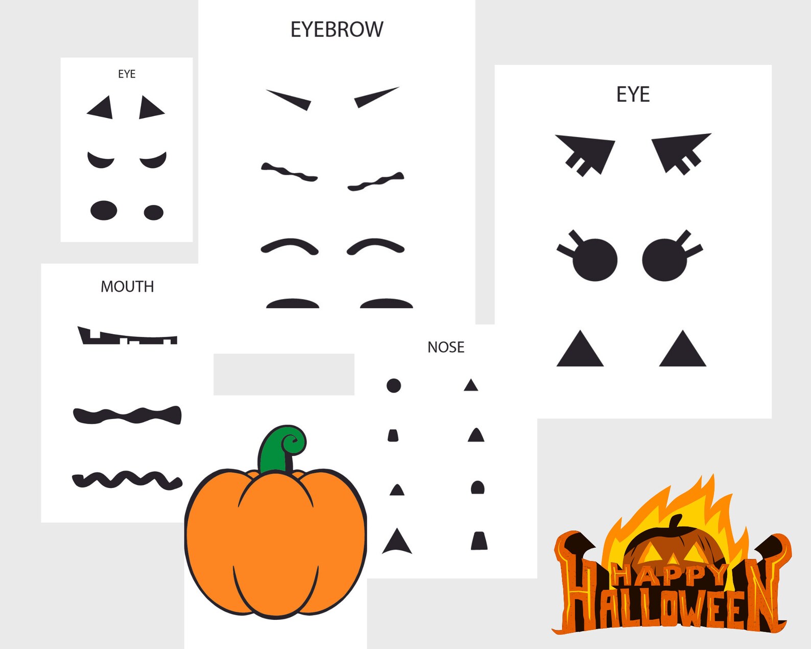 Halloween Pumpkin Themed Printable Cut and Paste Activity for - Etsy